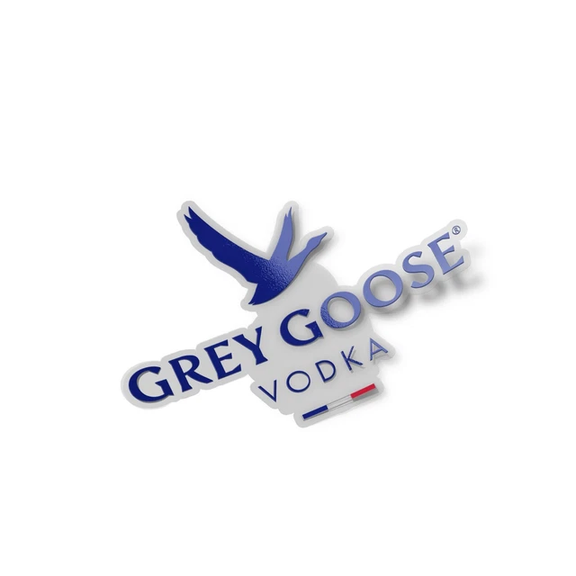 AUTOCOLLANTS STICKERS GREY GOOSE LOGO TRANSPARENT VINYLE Vodka France ...