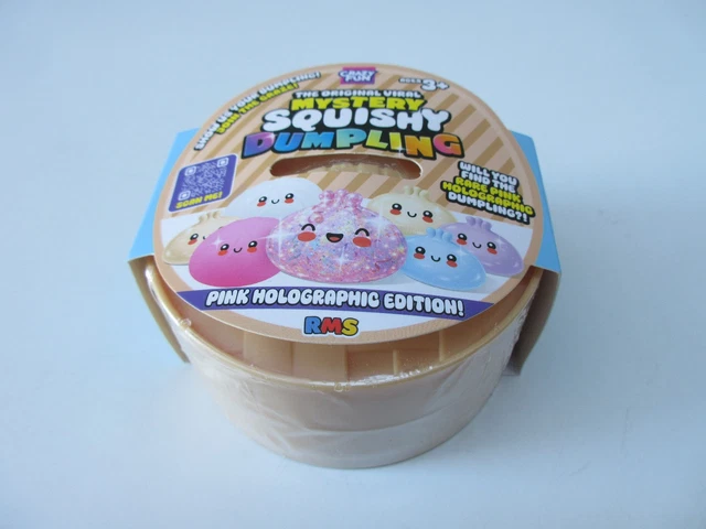 DUMPLING ORIGINAL VIRAL Mystery Squishy Dumpling Pink Holographic ...