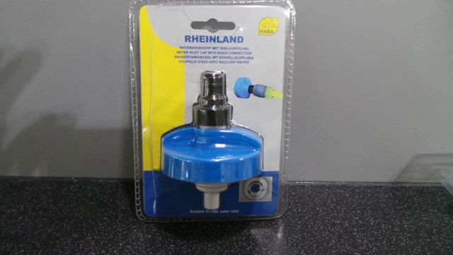 RHEINLAND WATER INLET Cap PLS Caravan Motorhome Quick Hose Connector ...