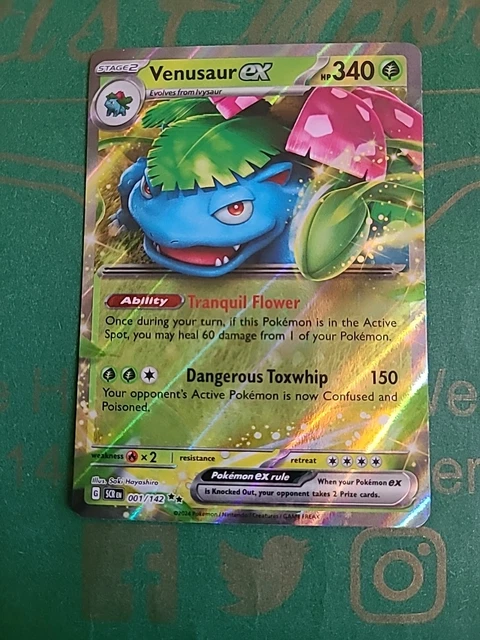 POKÉMON TCG STELLAR Crown Venusaur EX Double Rare Card 001/142 £3.01 ...
