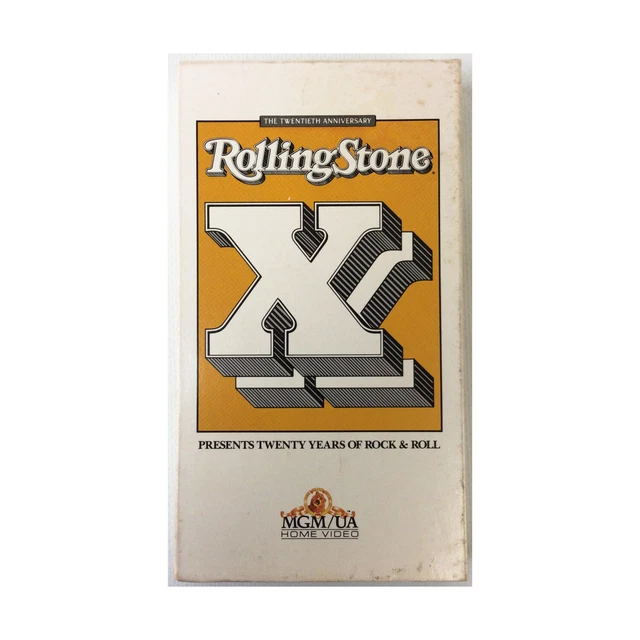 MGM VHS ROLLING Stone Presents Twenty Years of Rock & Roll VHS Fair £8. ...