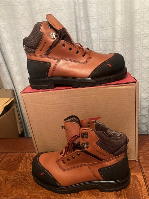 RED WING 2403 COMPOSITE SAFETY TOE LEATHER WORK BOOTS MADE IN USA Sz 11 ...