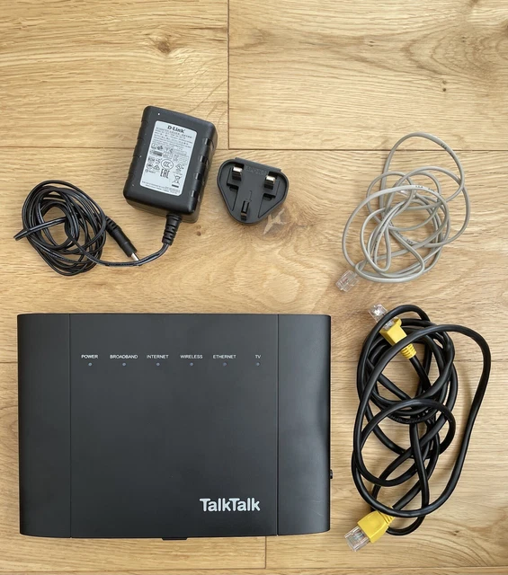 TALK TALK ROUTER Modem With Ethernet Cable £24.99 - PicClick UK