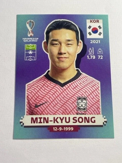Panini Fifa Wm 2022 World Cup Qatar Sticker Korea Republic Kor20 Min