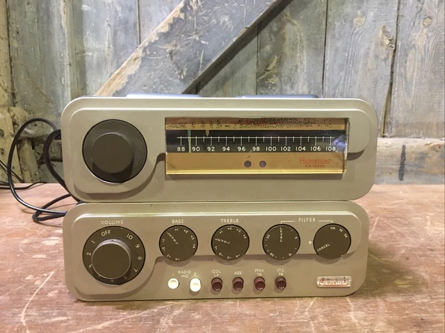 QUAD QC 11 Mono Valve Tube Pre-Amp Control Unit & FM Tuner Acoustical ...