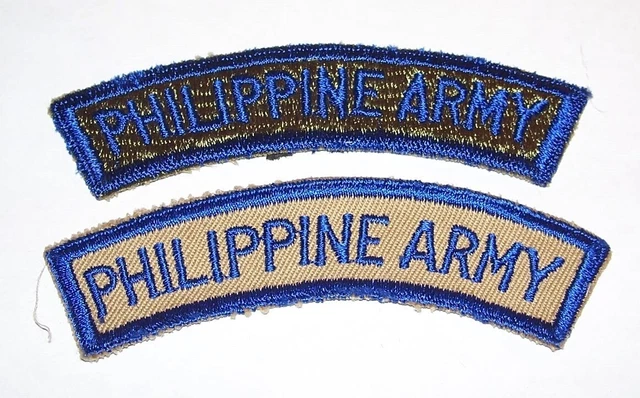 2 DIFFERENT ORIGINAL Cut-Edge Ww2 Philippine Army Patch Tabs £9.58 ...