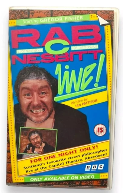 RAB C NESBITT LIVE One Night Only 1992 (VHS) Video Cassette Tape RARE ...
