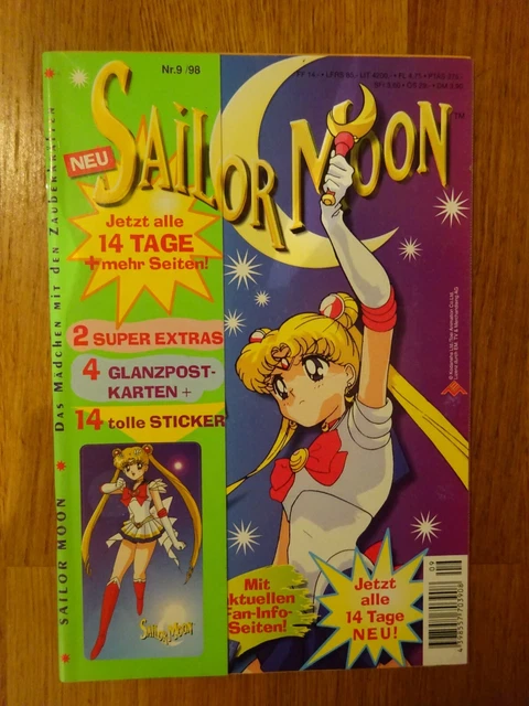 SAILOR MOON COMIC #9/98 con cartoline + adesivo + poster! NUOVO! Manga ...