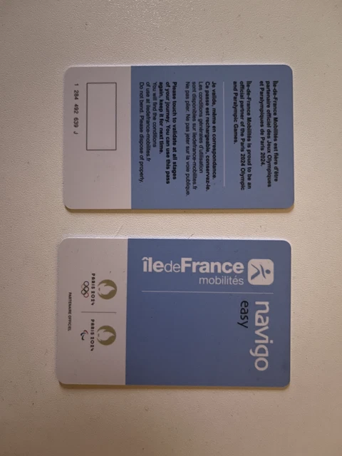 PASS NAVIGO EASY Paris 2024 métro RATP (jamais utilisé, vide) EUR 12,00 - PicClick IT
