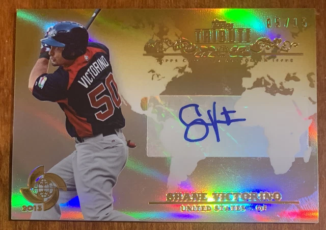 SHANE VICTORINO 2013 Topps Tribute WBC Autographe AUTO #WTA-SV2 5/15 ...
