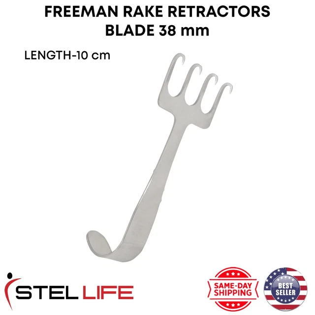 FREEMAN RAKE RETRACTORS 4 Prongs Breast Retractor Plastic Surgery ...
