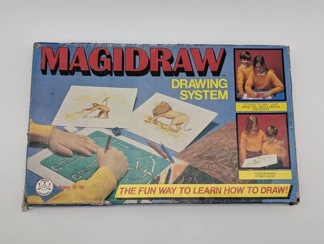 VINTAGE MAGIDRAW DRAWING System Crown Andrews Learn How To Draw ...