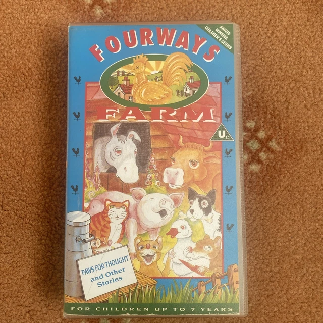 FOURWAYS FARM : Paws for Thought VHS video tape Cult Children’s Kids TV ...