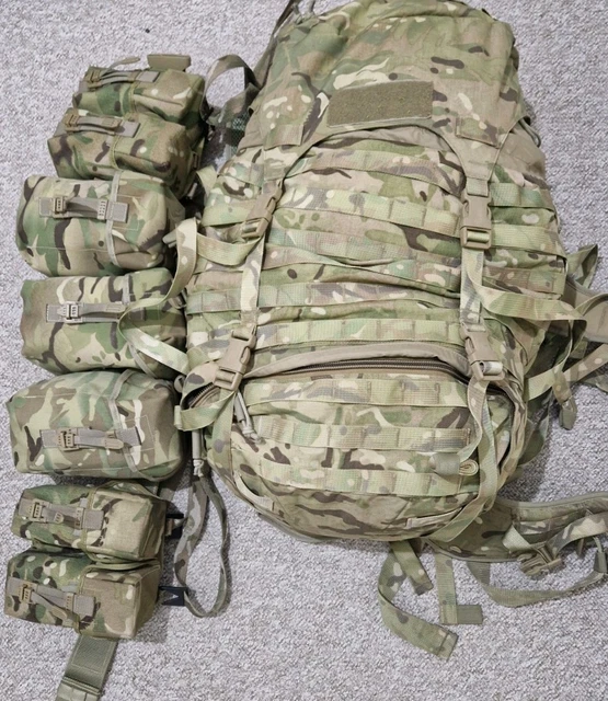 BRITISH ARMY VIRTUS 90 L Mk 3 Bergen And MTP PLCE Webbing Set £115.08 ...