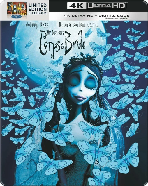 TIM BURTON’S CORPSE Bride Steelbook 4K Ultra Hd No Digital OPENED $76. ...