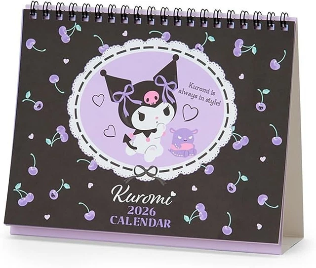 SANRIO KUROMI RING Calendar 2026 Schedule Paper Desktop Calendar 622168 ...