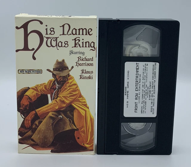 VHS: HIS NAME Was King: 1971 Klaus Kinski, Richard Harrison raro ...