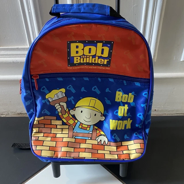 BOB THE BUILDER Backpack Travel Bag School Bag Handle Wheels Holiday £9 ...