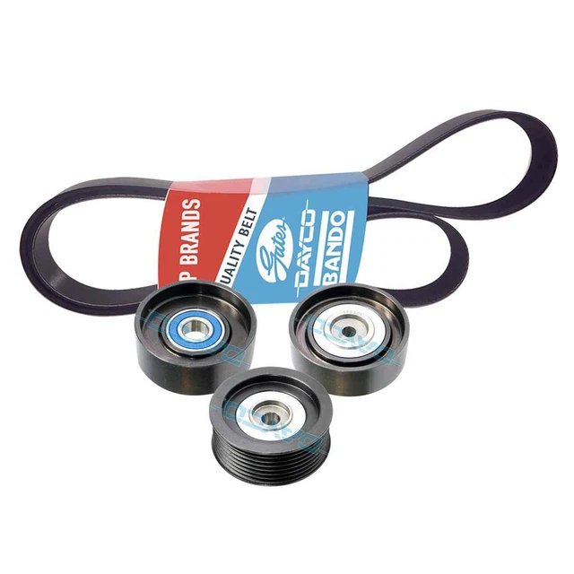 Belt Pulley Kit For Mitsubishi Pajero 2000 2004 3 5l Nm Np V6 6g74