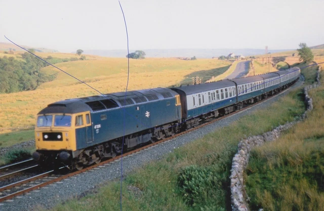 RAILWAY TRAIN PHOTO Class 47 Picture Diesel Photograph 47306 Br Blue ...