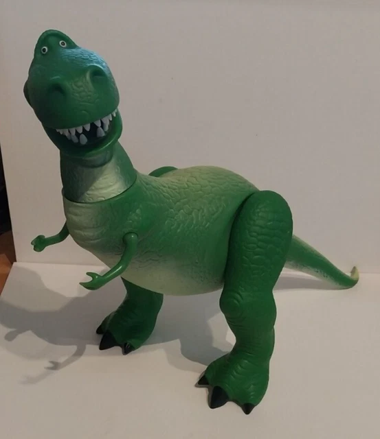 DISNEY PIXAR THINKWAY Toys Toy Story Rex Figure T-Rex Dinosaur Poseable ...