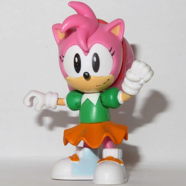 2022 2.5& CLASSIC Amy Rose Sonic The Hedgehog Jakks Figure Toy Sega ...