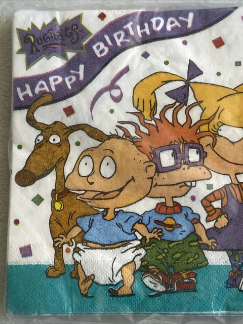 VINTAGE NICKELODEON RUGRATS Happy Birthday Napkins 16 3 Ply American ...