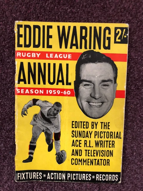 EDDIE WARING RUGBY League Annual 1959-60 £4.95 - PicClick UK