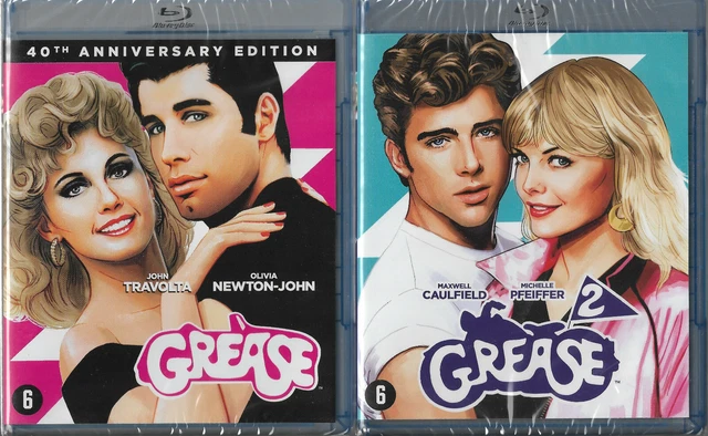GREASE 1 & 2 ... John Travolta, Olivia Newton John, Michelle Pfeiffer ...