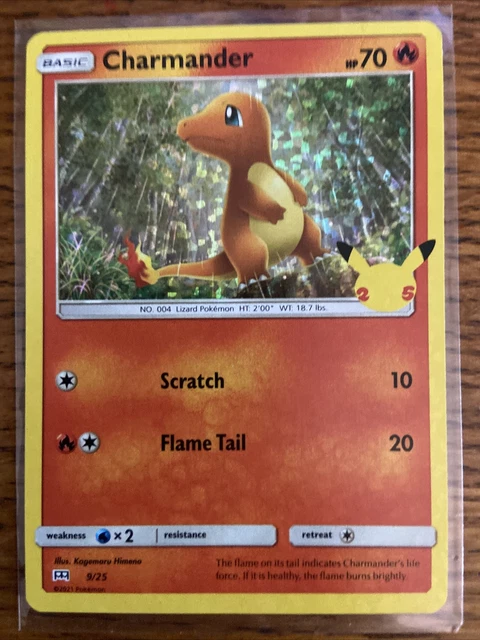 POKEMON HOLO CHARMANDER Card 9/25 25th Anniversary McDonald’s Promo ...