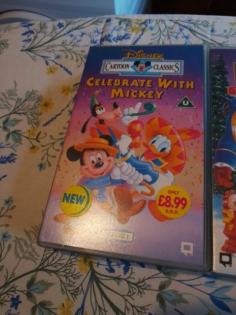 JOB LOT X3 Disney VHS Videos As Sean Bambi Beauty And Beast Celebrate ...