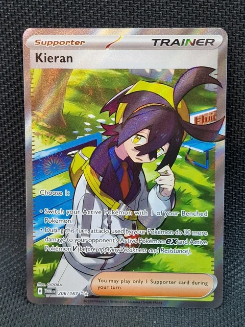 POKEMON TCG TWILIGHT Masquerade Kieran Full Art Nm 206/167 Twm EUR 17 ...