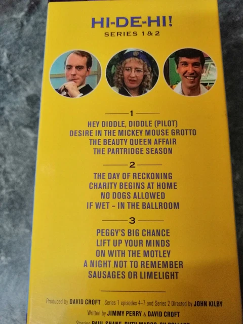HI DE HI Vintage VHS Boxset x3 Tapes Series 1 and 2 Complete £8.00 ...