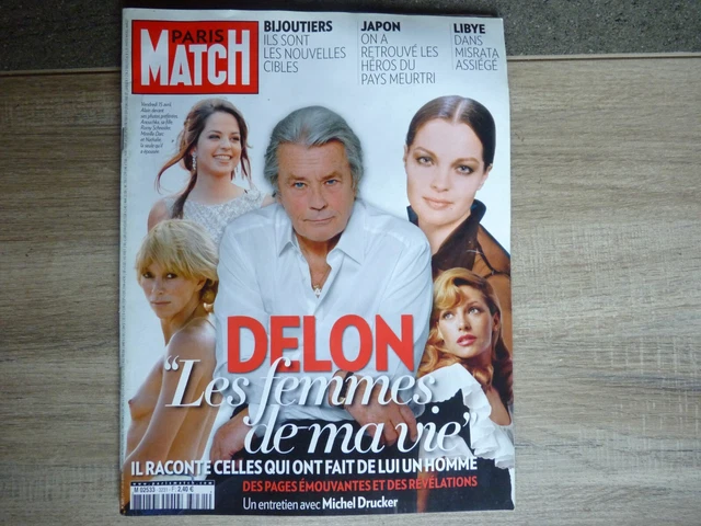 REVUE &PARIS MATCH N°3231 / Alain Delon / Drucker 2011 EUR 4,95 ...