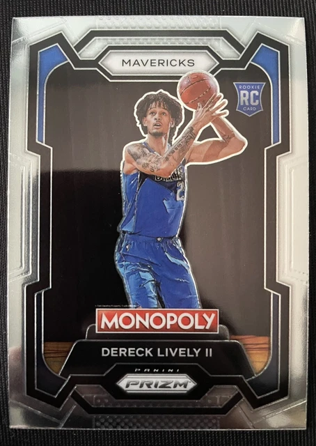 CARTE RECRUE DEREK Lively II 2023-2024 Prizm Monopoly - Dallas ...