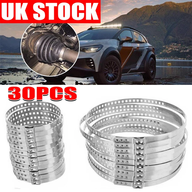 UK UNIVERSAL CV Boot Clips Kit Stainless Steel Set 30 Axle CV Joint ...