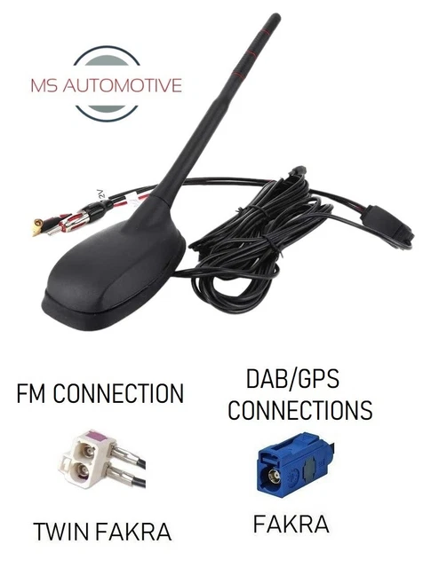 VW T5 T6 Dab Gps Fm Roof Aerial Radio Sma Fakra 12V Amplified ...