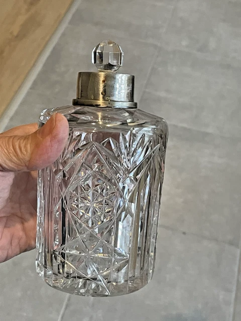 FLACON EN CRISTAL taillé monture argent minerve N°1 . EUR 49,00 ...
