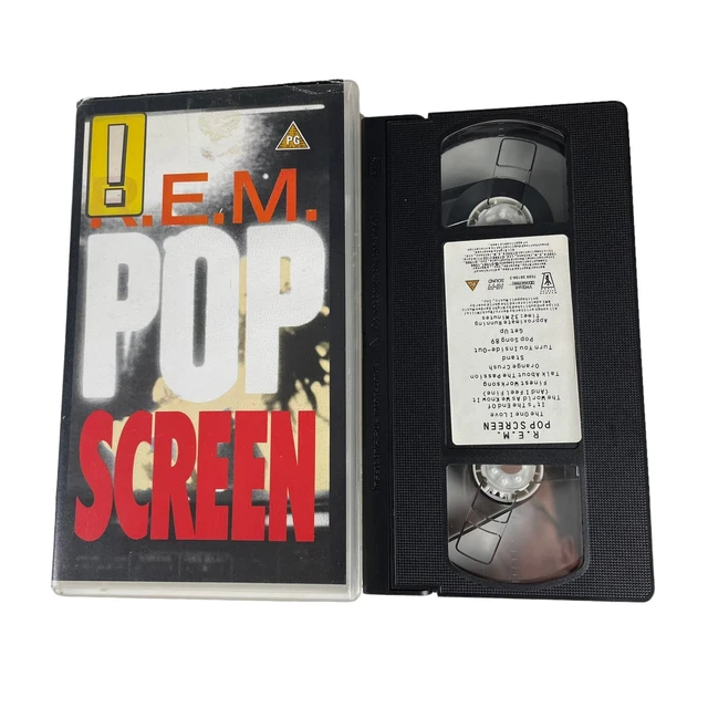 R.E.M - POP Screen - The Video Singles Pal Hi-Fi Stereo VHS Music Video ...