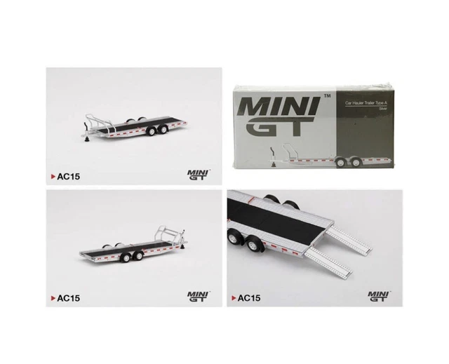 MINI GT 1/64 Car Hauler Trailer Type A Silver MGTAC15 New £9.46 ...