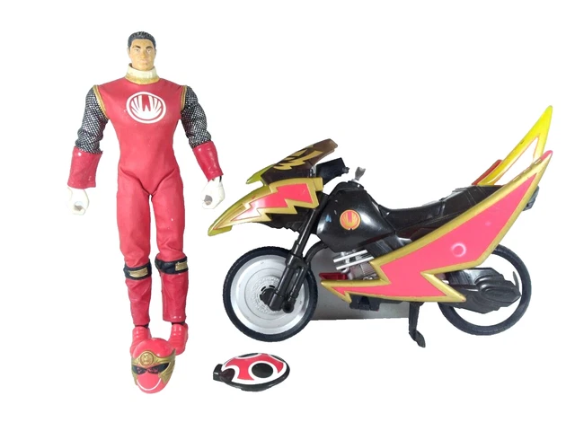 Power Rangers Ninja Storm Red Wind Tsunami Cycle With Ninja Ranger 99 4163