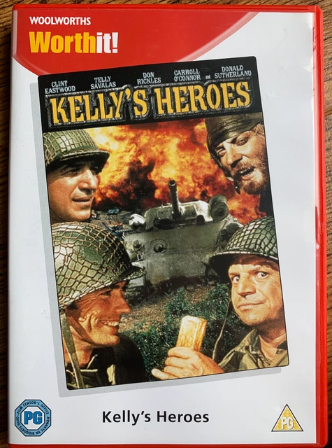 KELLY'S HEROES DVD 1970 World War II WW2 Movie Classic Woolworths Worth ...