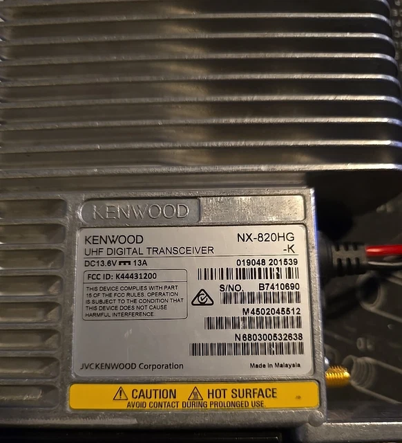 KENWOOD NX-820HG-K NEXEDGE UHF Mobile NX-820 NXDN High Power DMR $322. ...