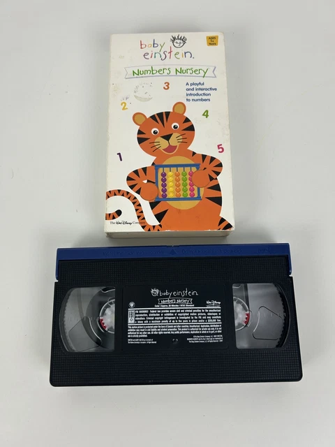 BABY EINSTEIN NUMBERS Nursery VHS Tape Walt Disney 31214 Color 30 ...
