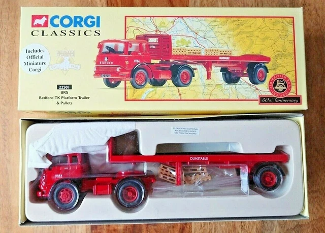 CORGI CLASSICS 22501 BRS Bedford TK Trailer & Pallets Ltd Edition No ...