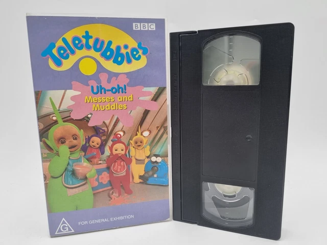 TELETUBBIES (VHS, 1998) Uh-oh! Messes And Muddles BBC ABC Kids Video ...
