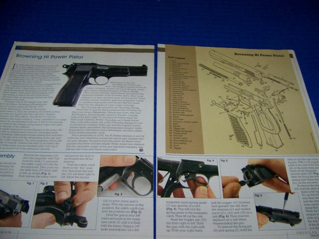HISTORY: BROWNING HI Power Pistol...details/Exploded View/Legend(508Dd ...
