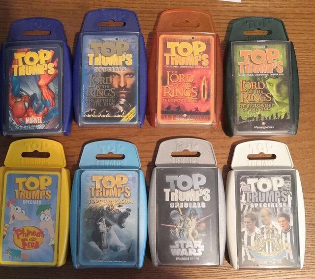 25 TOP TRUMPS packs from the 1980's to the 2000's - Excellent condition ...
