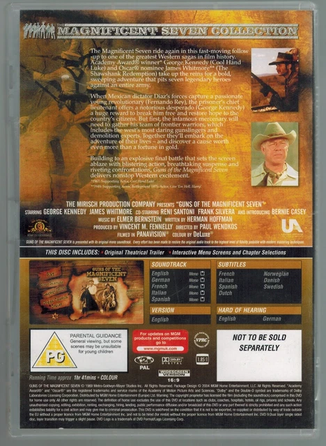 GUNS OF THE Magnificent Seven DVD George Kennedy James Whitmore EUR 4 ...