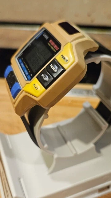 WHITE CASIO CMD-10 Module 1028 Rare Vintage Remote Control Watch w Box ...